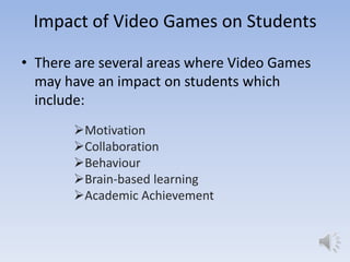 The negative and positive impacts of video games | PPTX