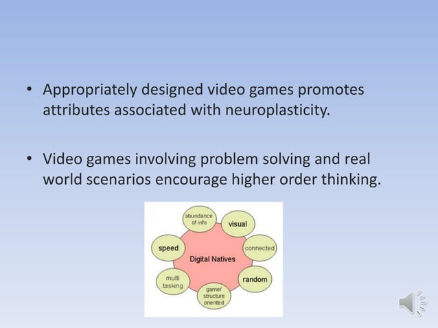 The negative and positive impacts of video games | PPTX