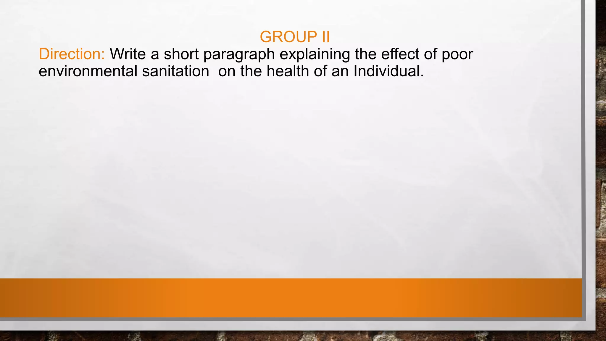 The Negative Impact of Poor Environmental Sanitation on the Health of ...