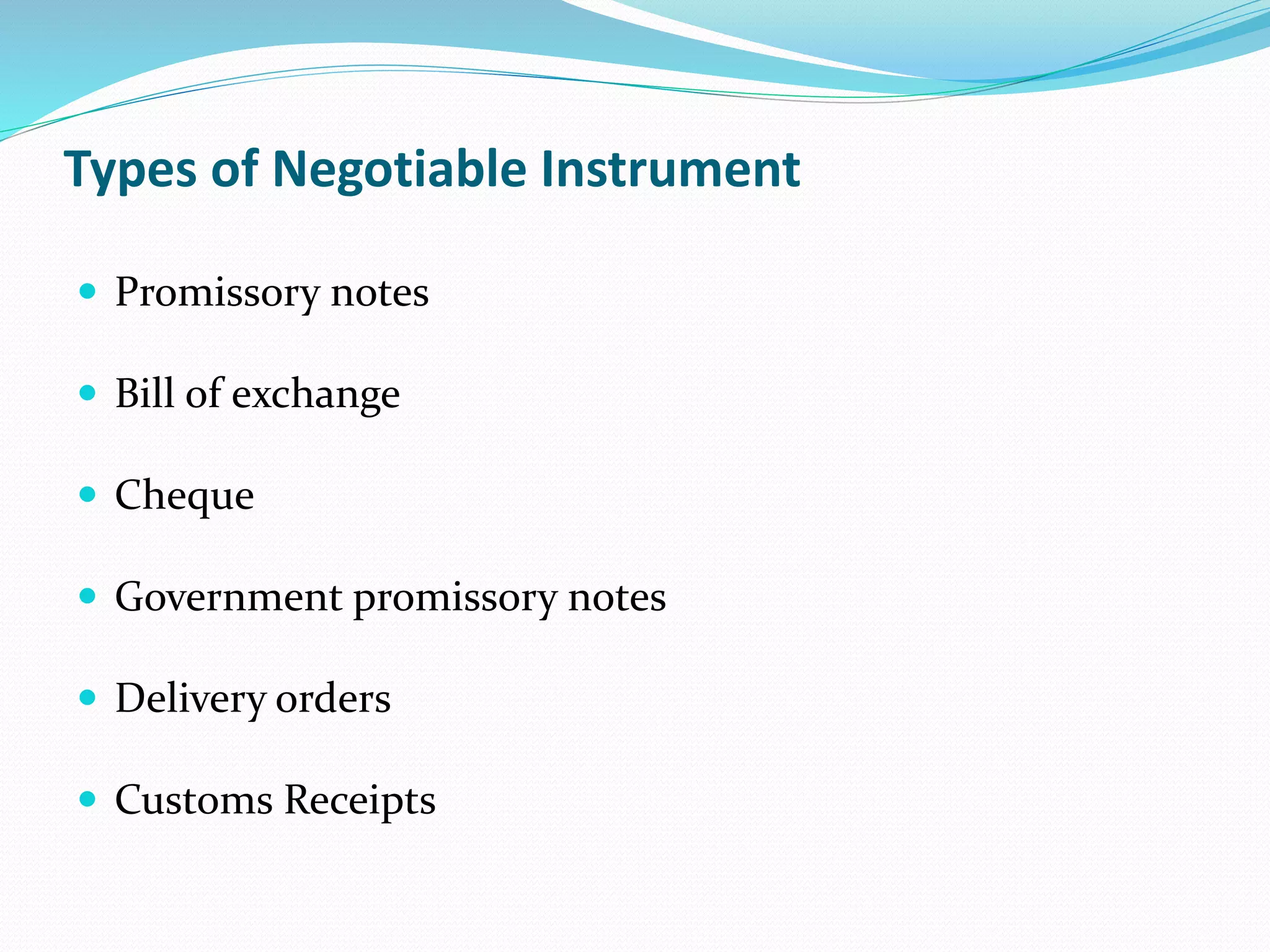 The negotiable instruments act 1881 | PPT