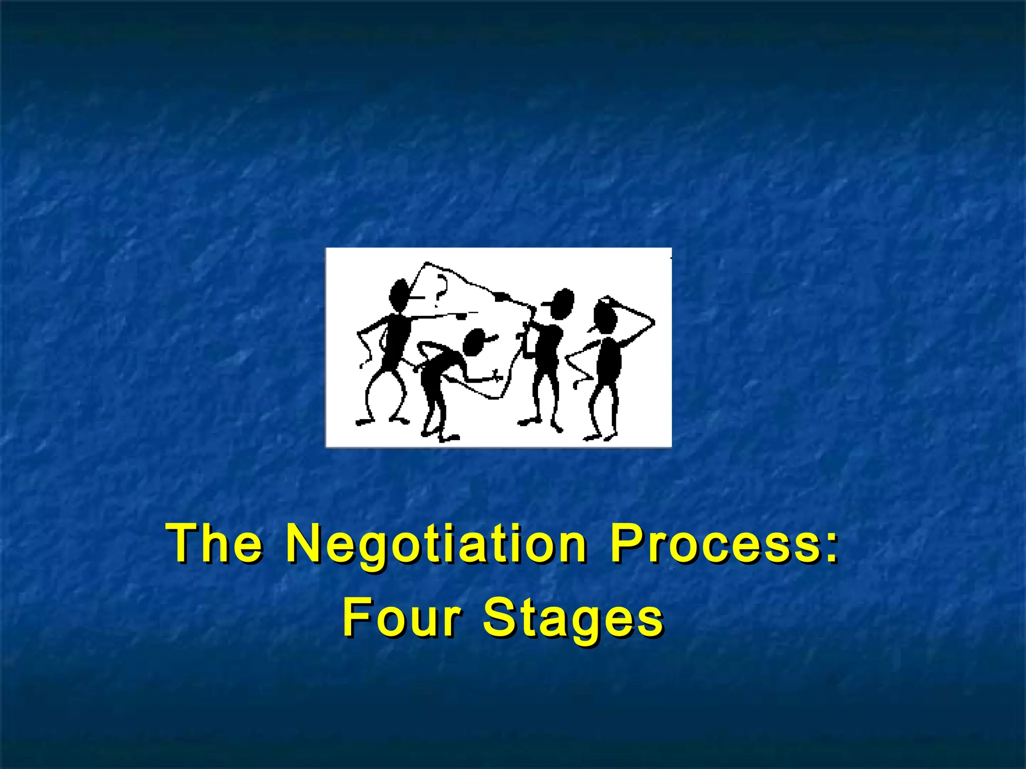 The Negotiation Process Four Stages {Lecture Notes} | PPT