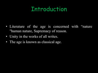 The Neo Classical Literature - The Age of Prose And Reason | PPTX
