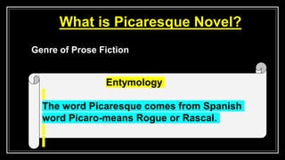 Tom Jones as Picaresque Novel | PPTX