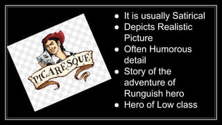 Tom Jones as Picaresque Novel | PPTX