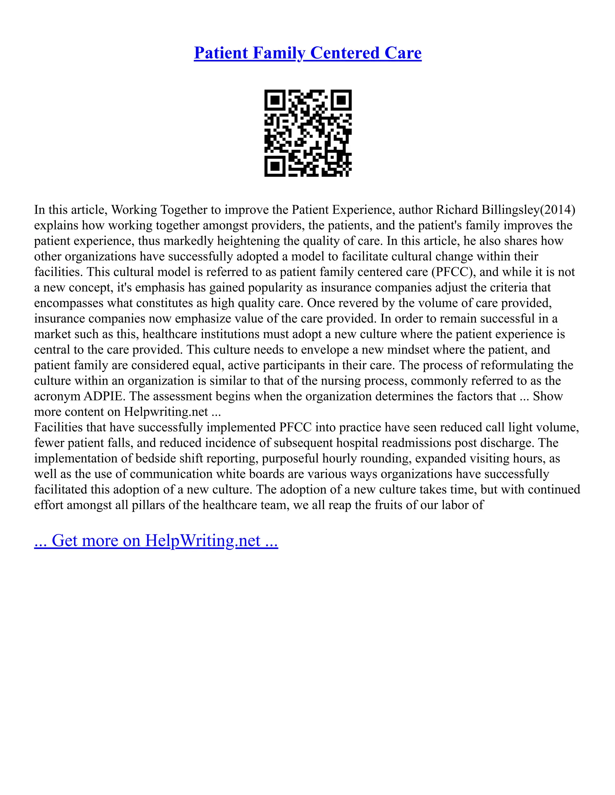 The Neonatal Integrative Developmental Care Model | PDF