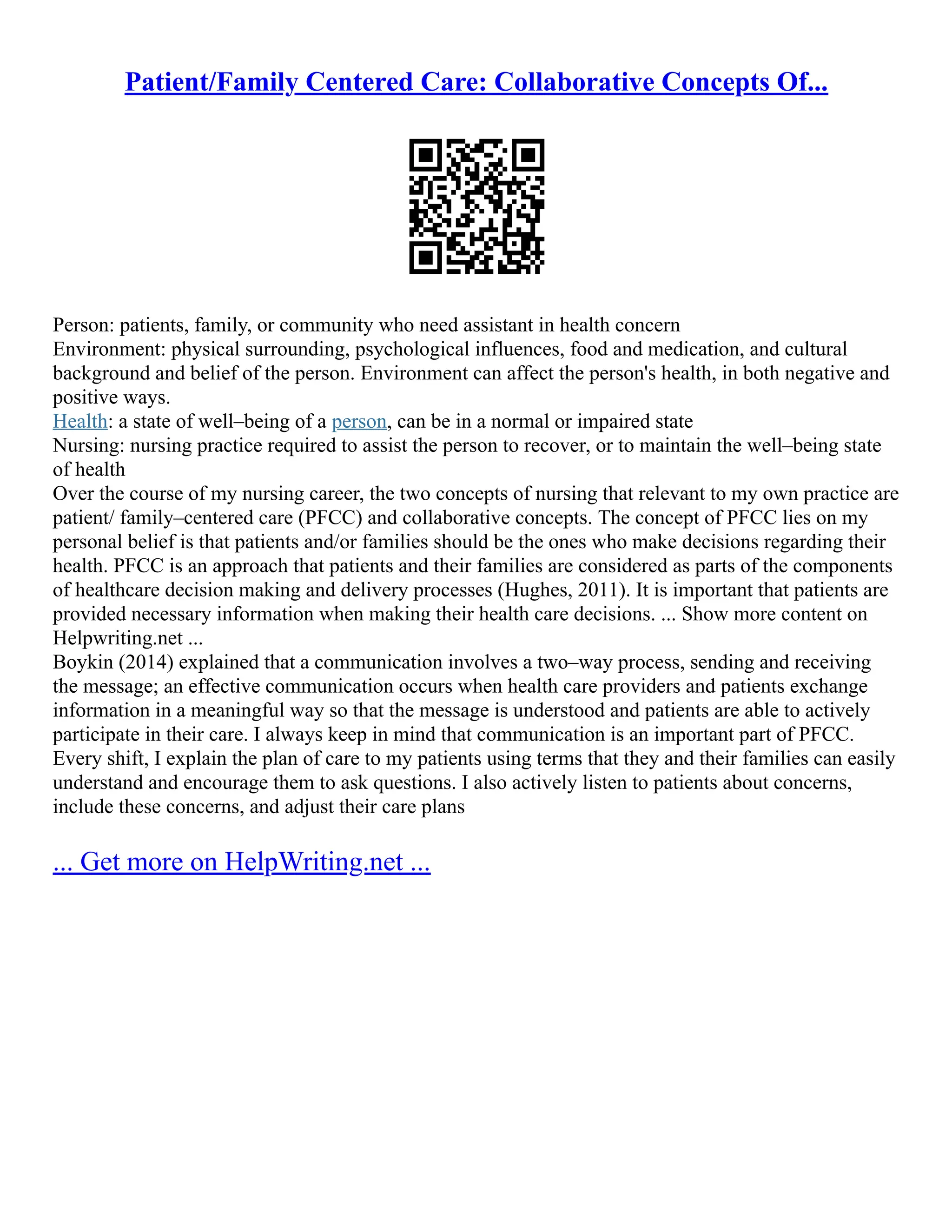 The Neonatal Integrative Developmental Care Model | PDF