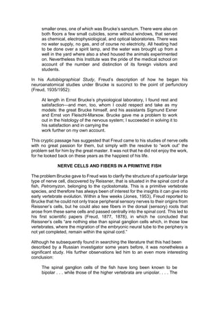The nerve cell studies of freud | PDF | Brain and Nervous System ...