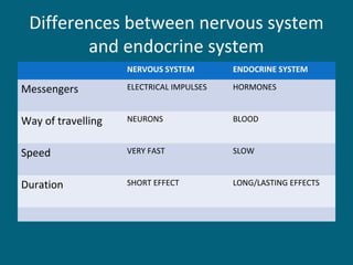 The nervous and endocrine systems 3º ESO | PPT | Endocrine and Metabolic Diseases | Diseases and ...