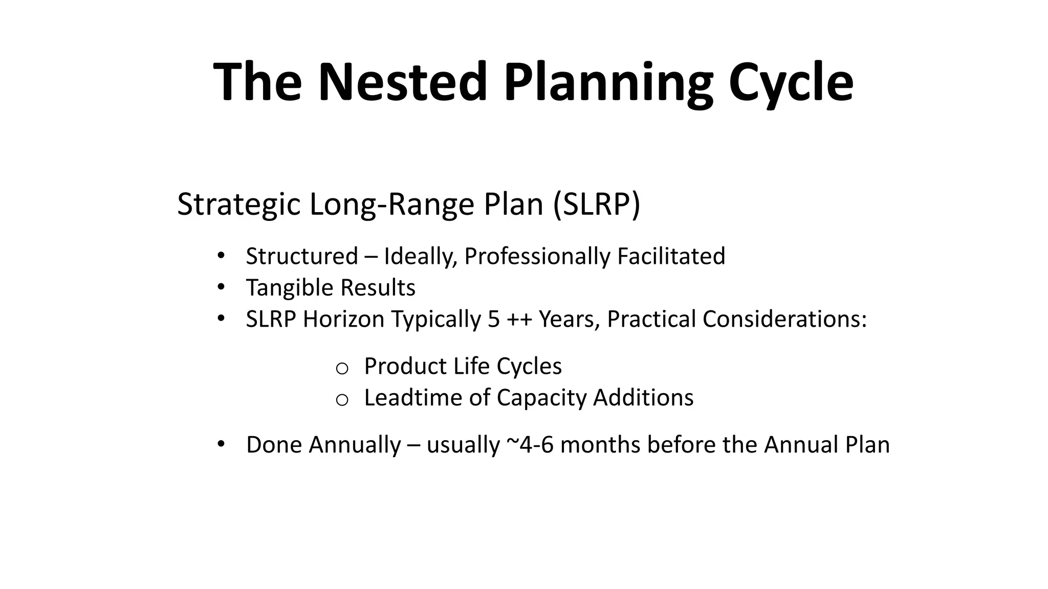 The Nested Planning Cycle 160516 | PPTX | Business Administration ...