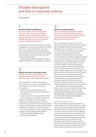 The nestle corporate business principles | PDF