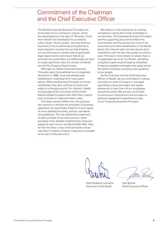 The nestle corporate business principles | PDF