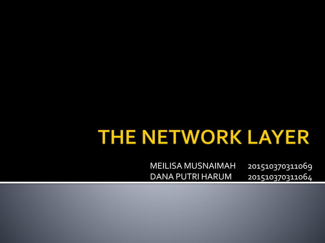 The network layer | PPT