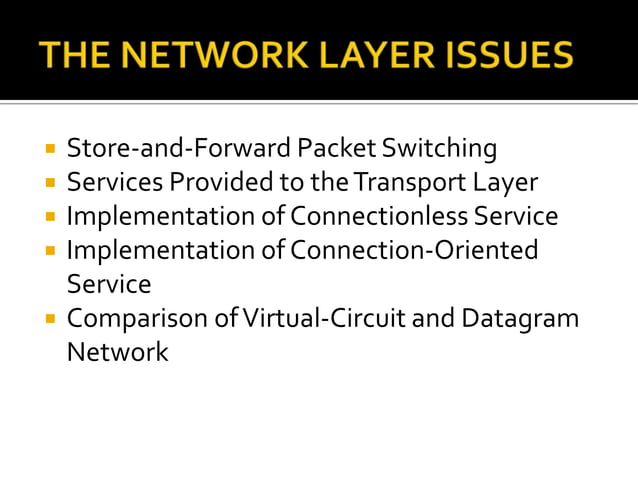 The network layer | PPT