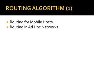 The network layer | PPT