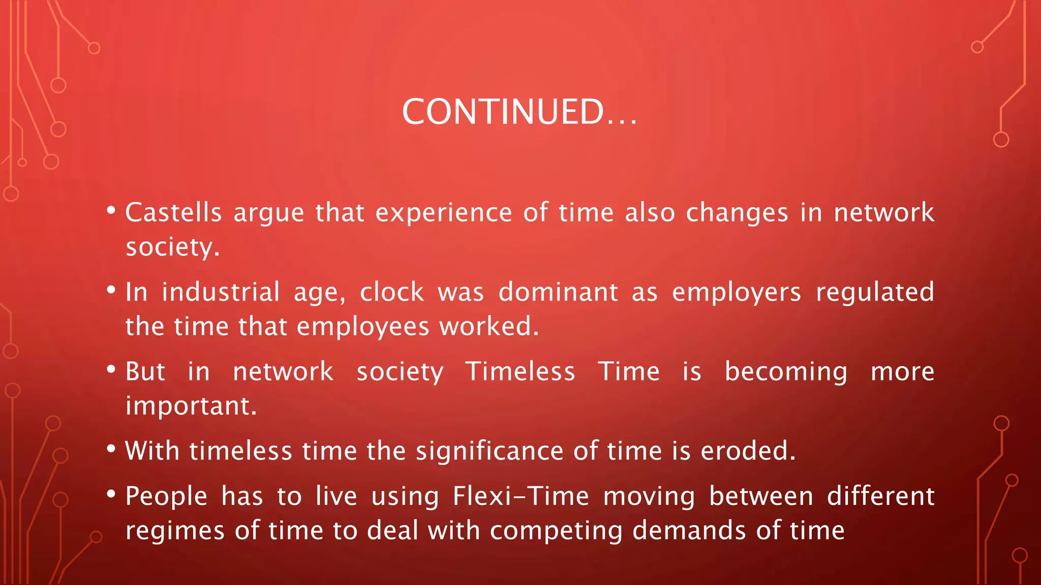 The Network Society : Manuel Castells | PPTX