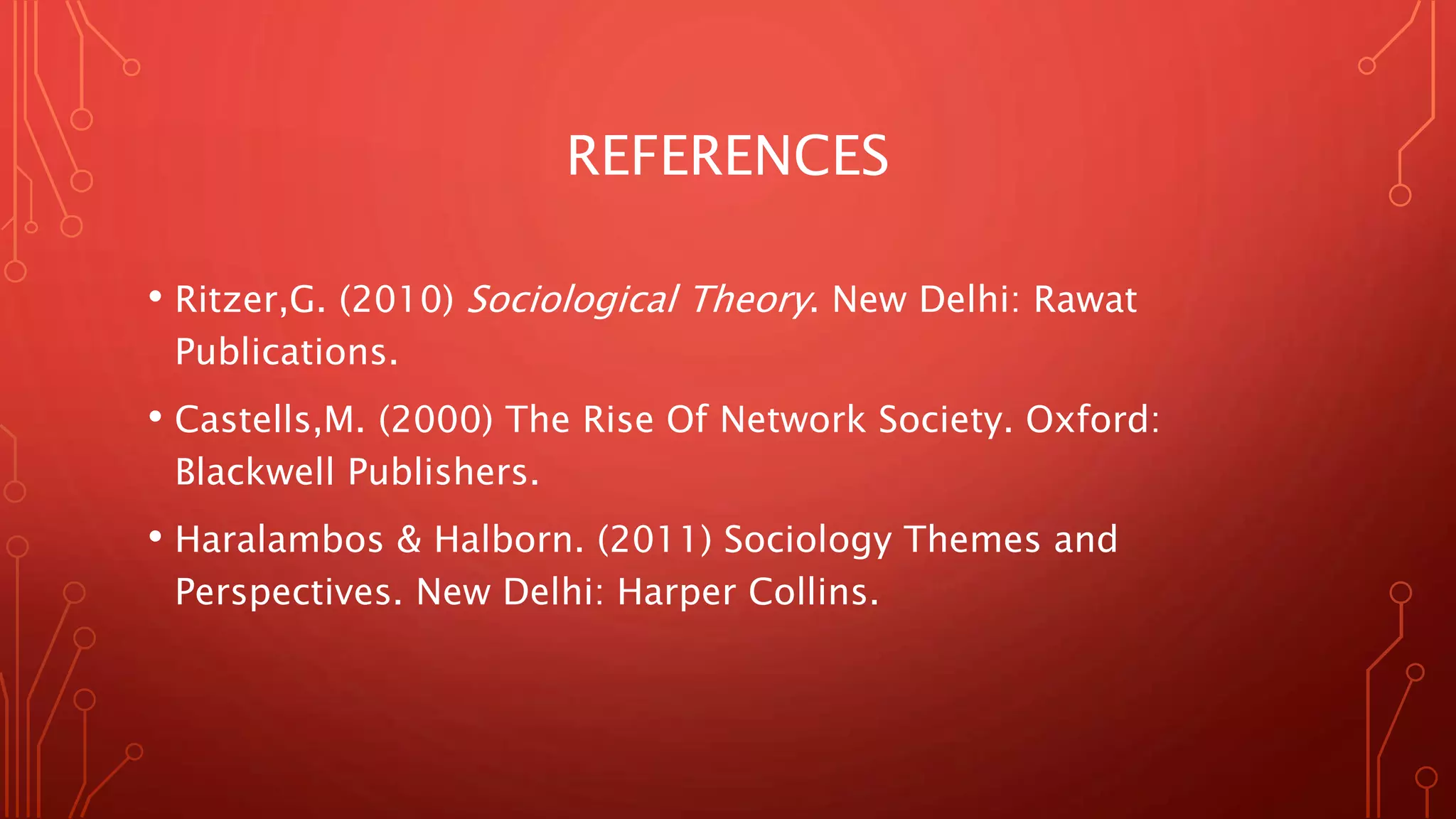 The Network Society : Manuel Castells | PPTX