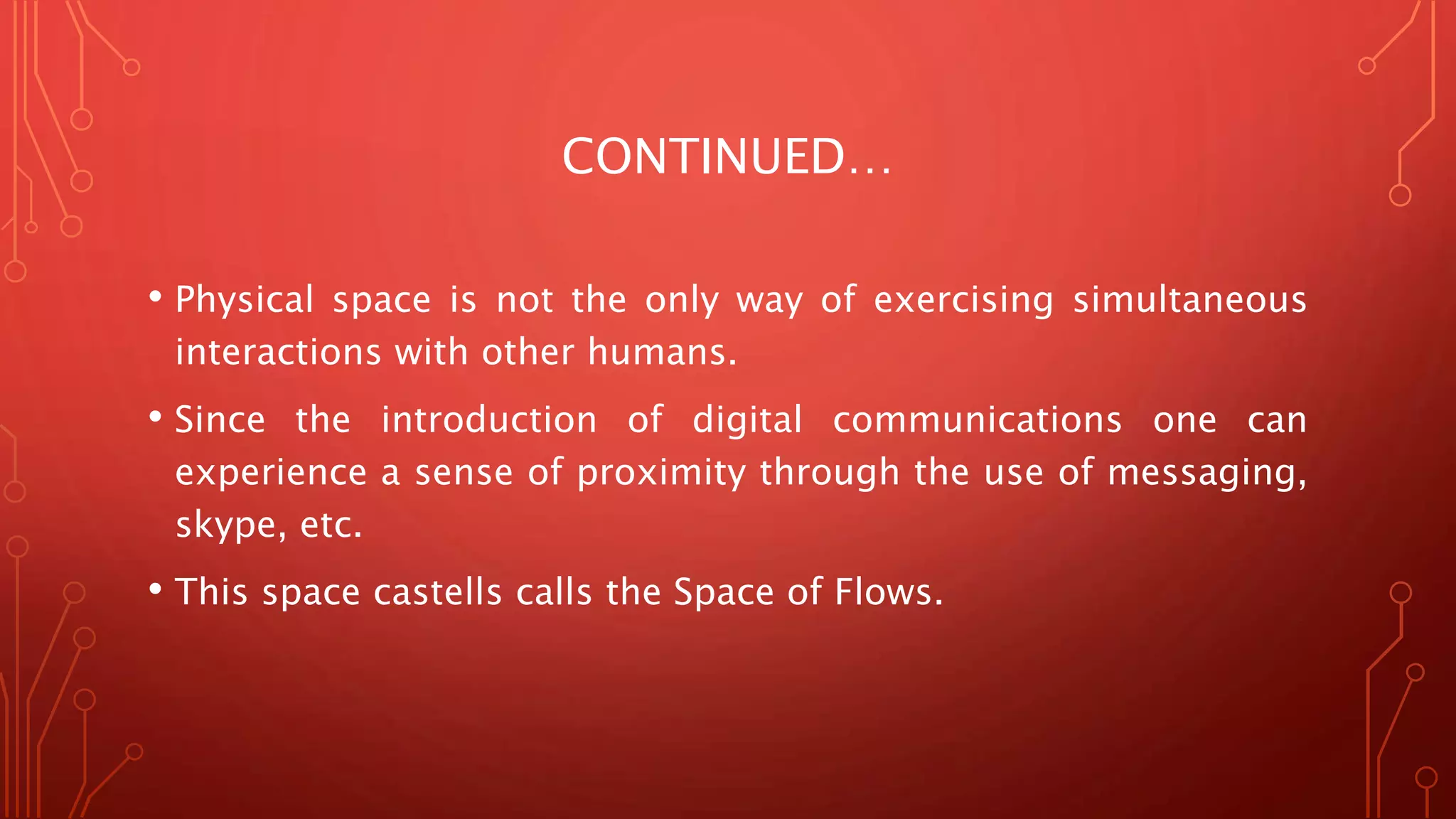 The Network Society : Manuel Castells | PPTX