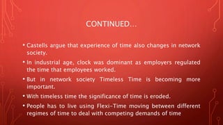 The Network Society : Manuel Castells | PPTX