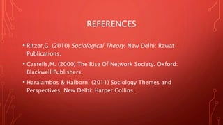 The Network Society : Manuel Castells | PPTX