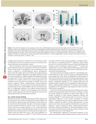 The neurobiology of pair bonding | PDF | Chemistry | Science