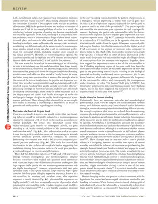 The neurobiology of pair bonding | PDF | Chemistry | Science