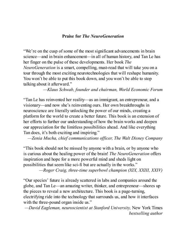 The neurogeneration - Brain book - More details into the brain | PDF