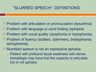 Refining The Neurological History | PPT