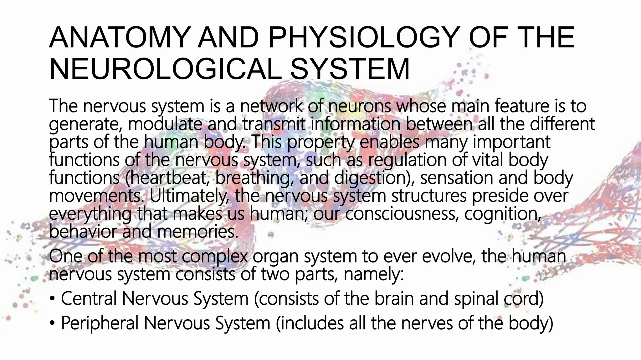 THE NEUROLOGICAL SYSTEM : CEREBROVASCULAR DISORDERS | PPT