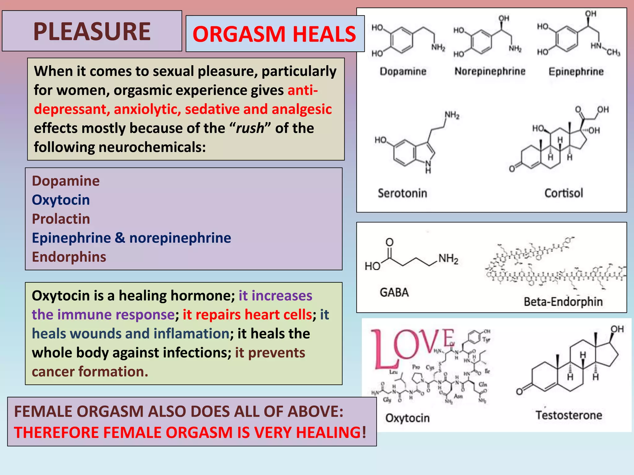 The neuroscience of desire, pleasure, love | PPTX