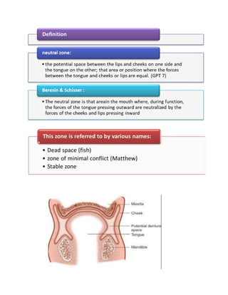 The neutral zone concept in complete denture final | DOCX