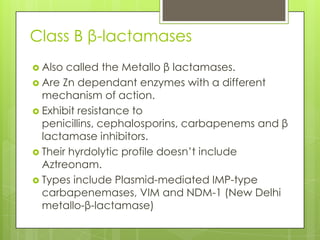 The new β lactamases | PPTX