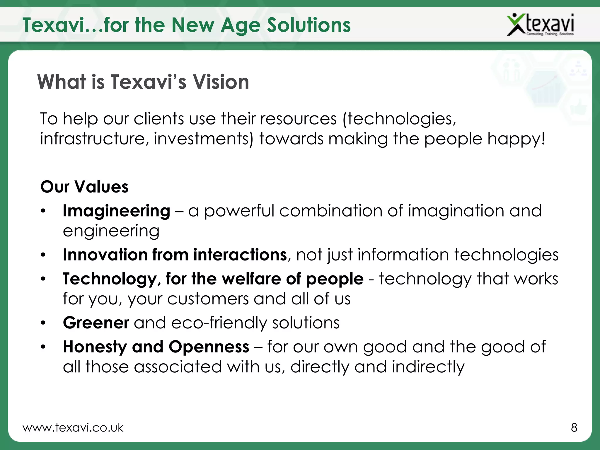 The New Age Company - An Overview on Texavi | PPTX | Social Networking | Internet