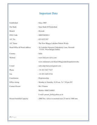 The New Bhagya Lakshmi Pattern Works, Howrah, Industrial Valves | PDF