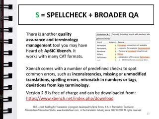 A Practical Guide Self-Reviewing Your Translation Work | PPSX