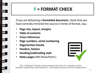 A Practical Guide Self-Reviewing Your Translation Work | PPSX