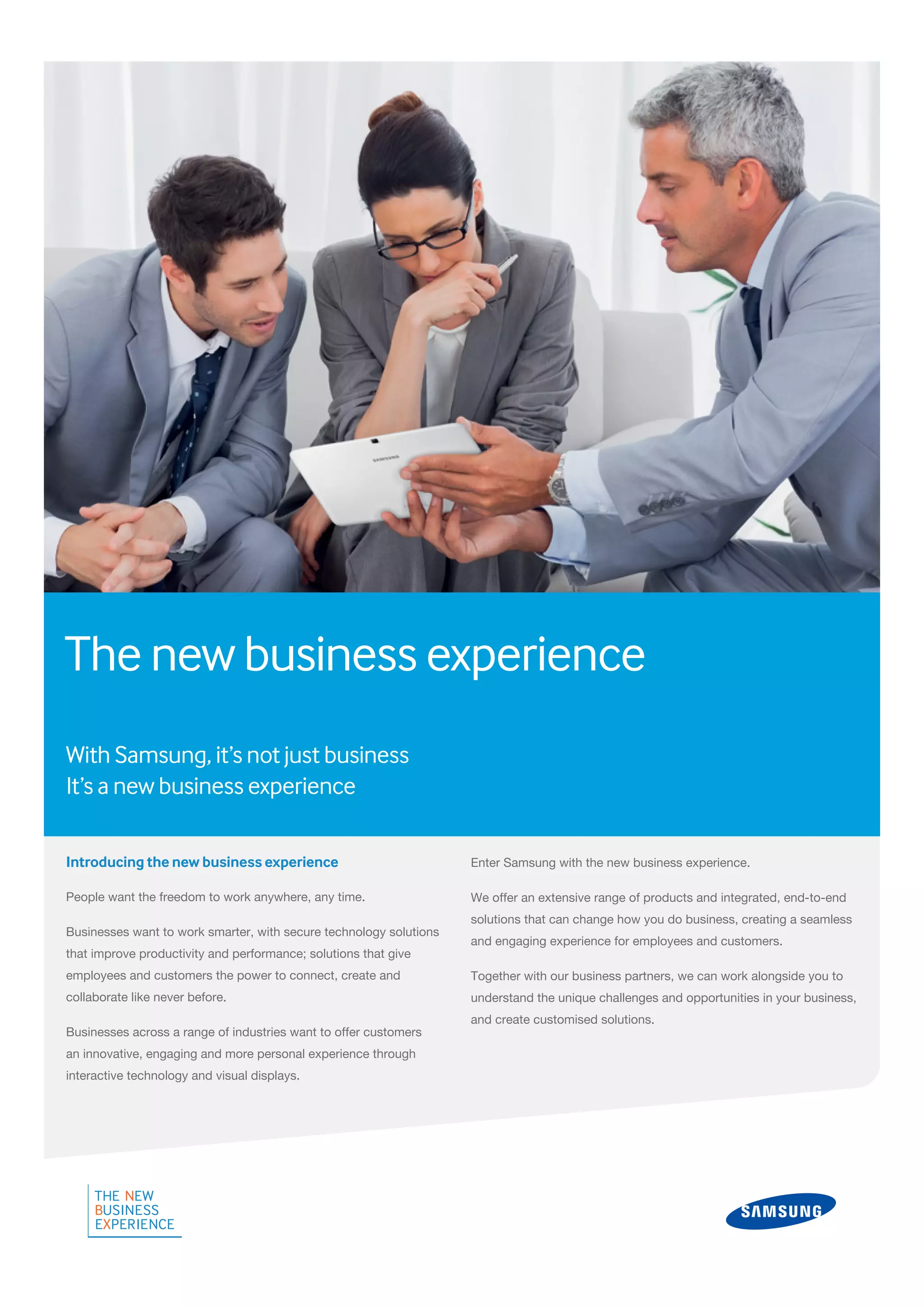 Samsung Business Experience brochure | PDF