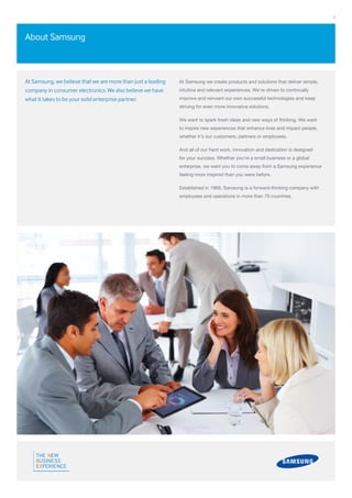 Samsung Business Experience brochure | PDF