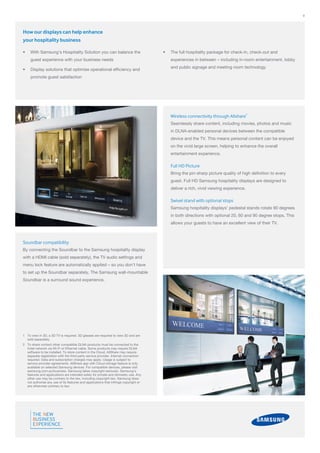 Samsung Business Experience brochure | PDF