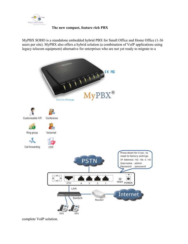 The New Compact, Feature Rich Pbx | PDF