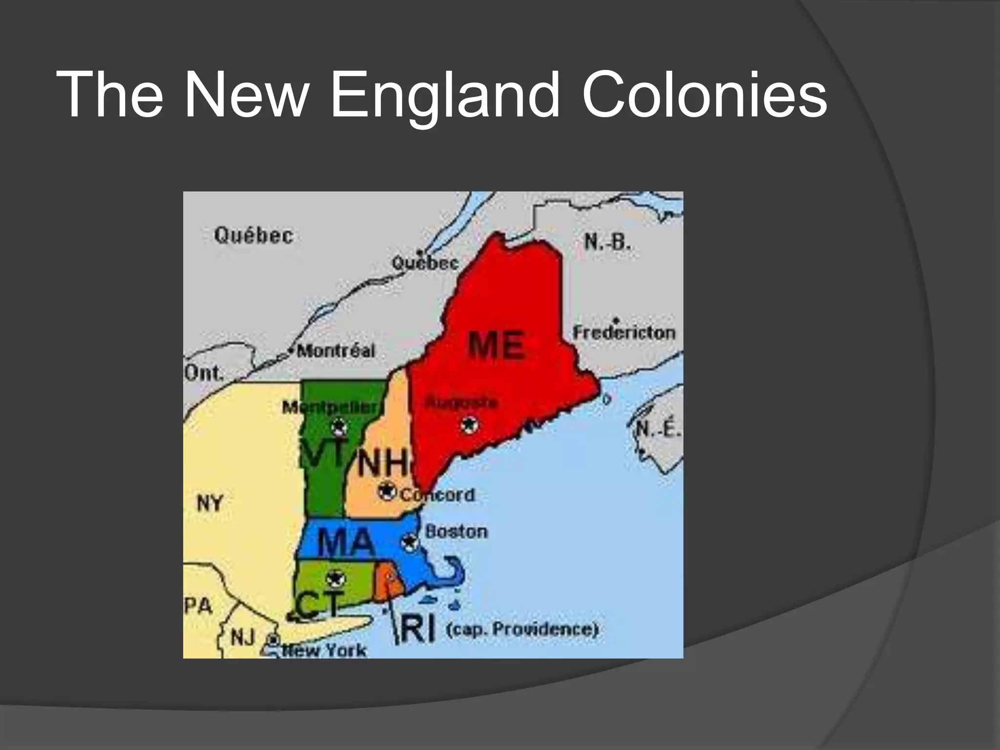 The new england colonies | PPTX