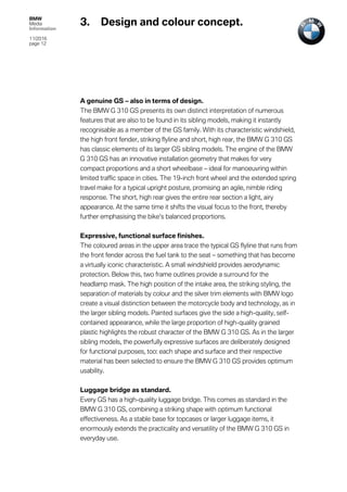 BMW G 310 GS - Press Release | PDF