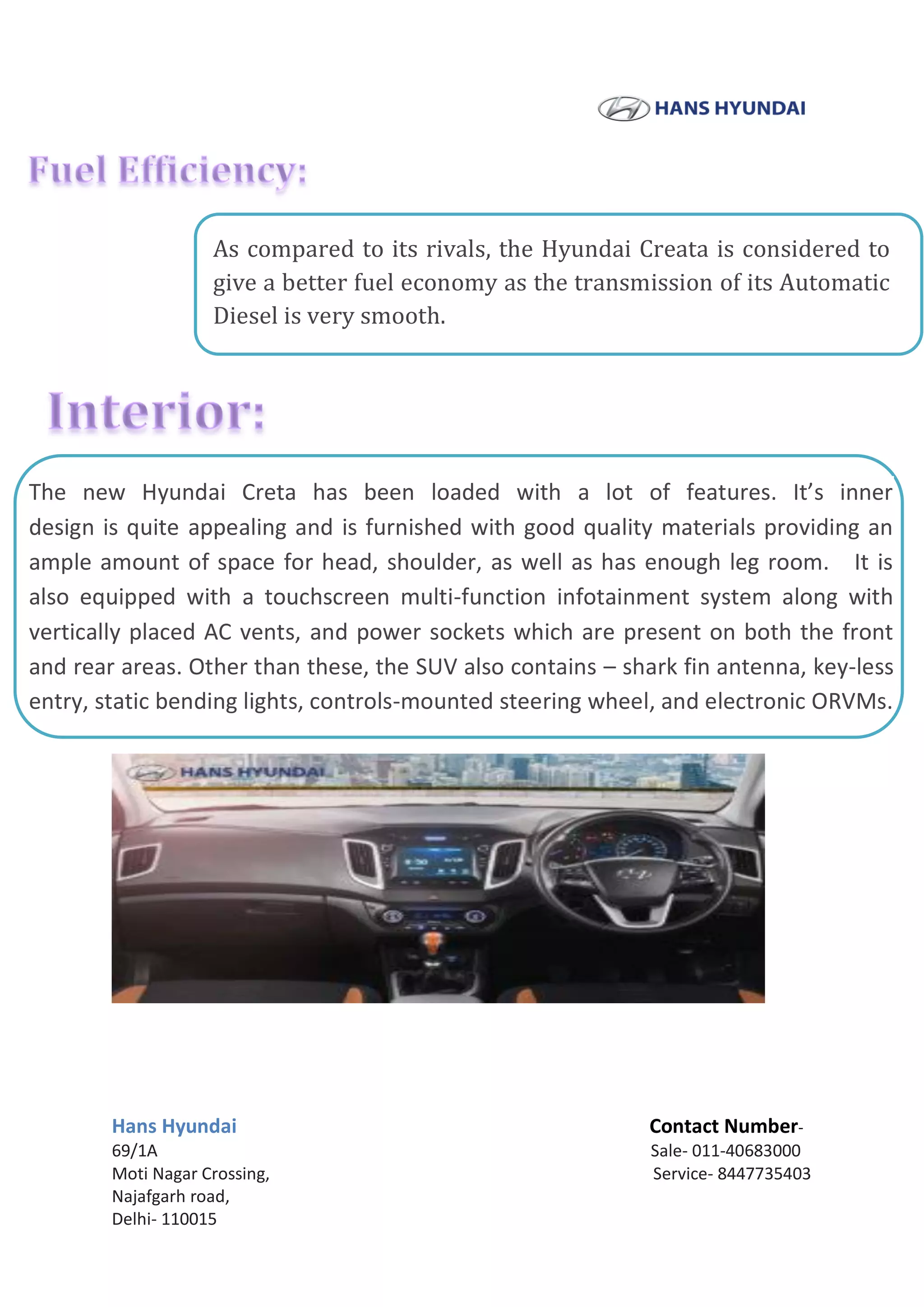 The new hyundai creta | PDF