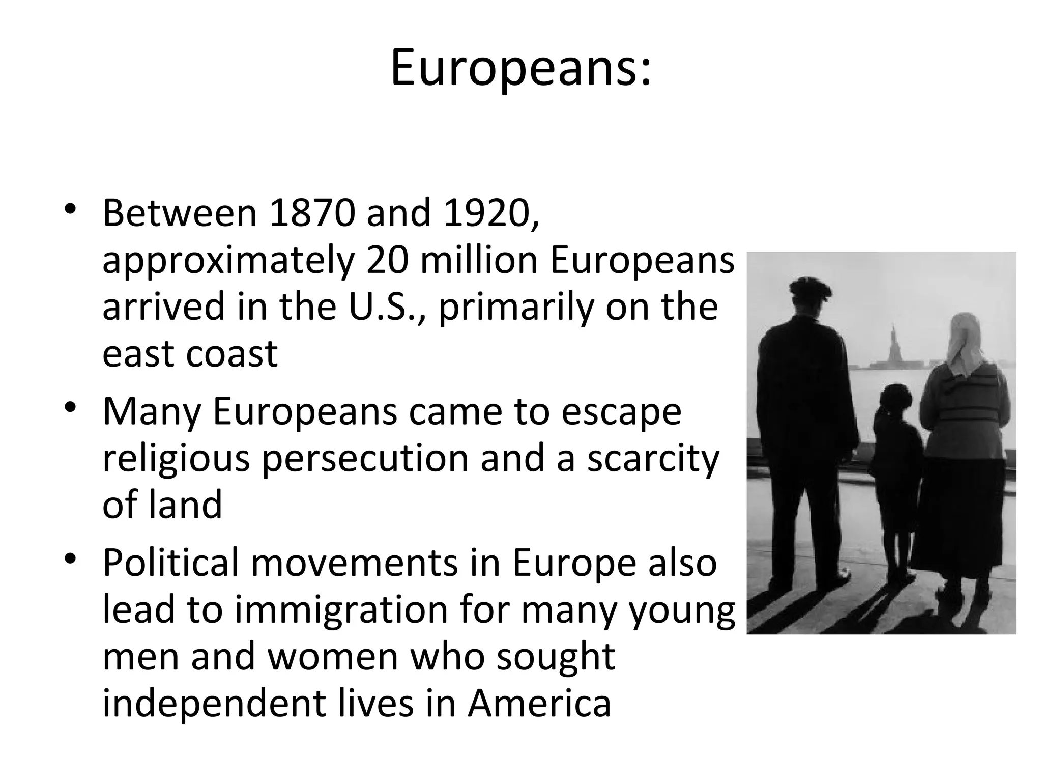 The new immigrants | PPT