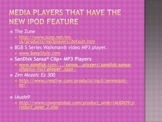 The New Ipod | PPTX