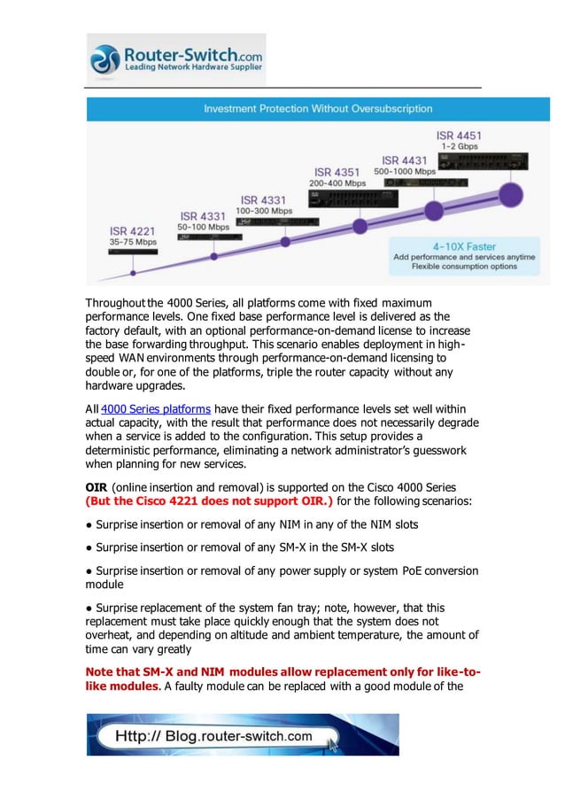 The new isr 4221, the new cisco dna ready platform | PDF