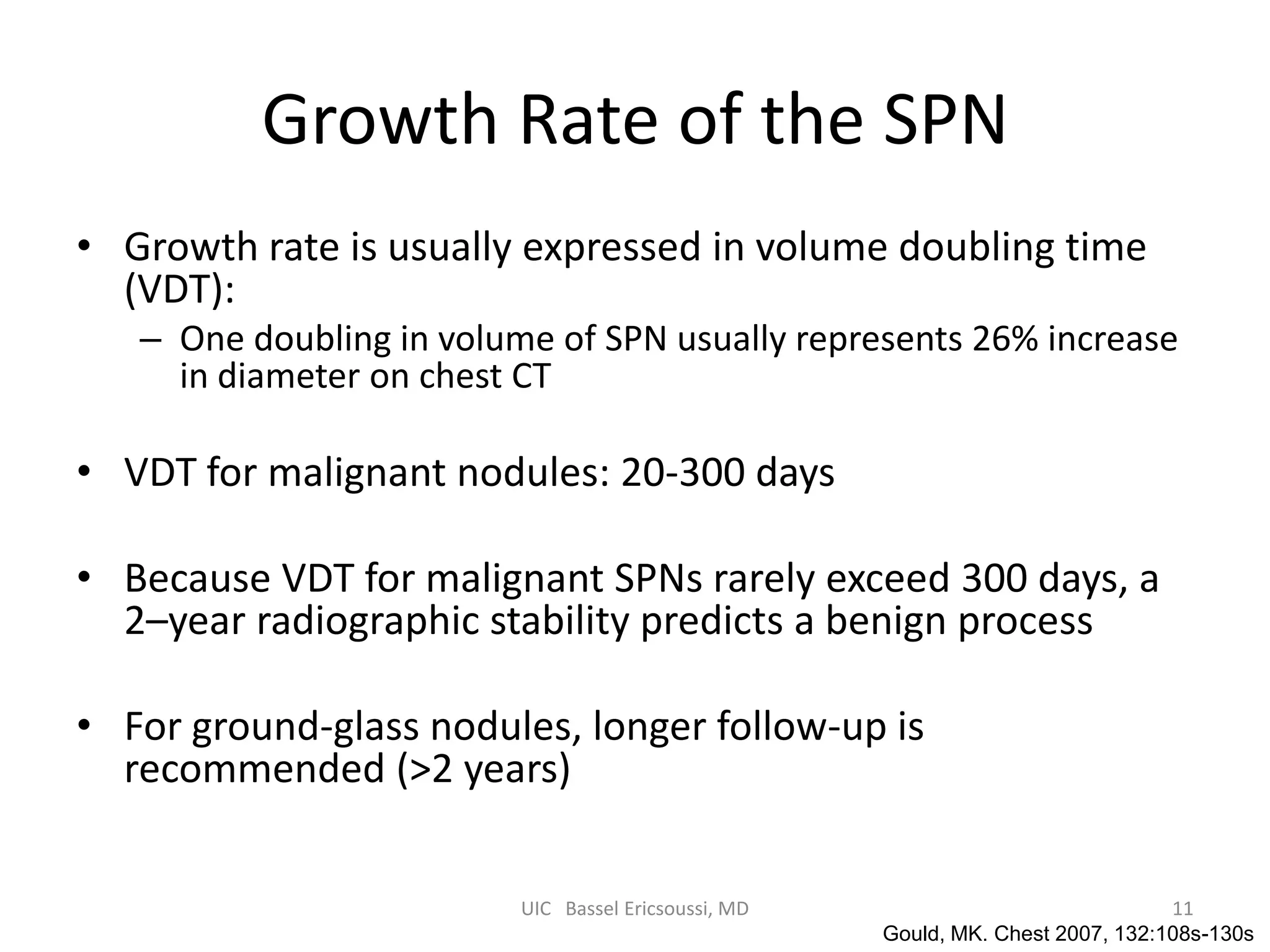 Approach to the Solitary Pulmonary Nodule - New Staging System for ...