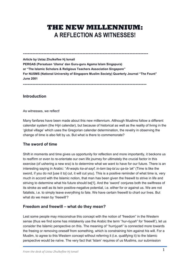The new millenium | PDF