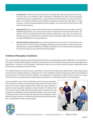 Medical Exercise Training: The New Modality | PDF