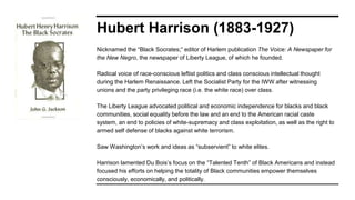 The new negro an evolution in black racial conscious, 1895-1930 | PPTX