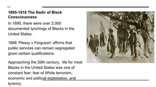The new negro an evolution in black racial conscious, 1895-1930 | PPTX